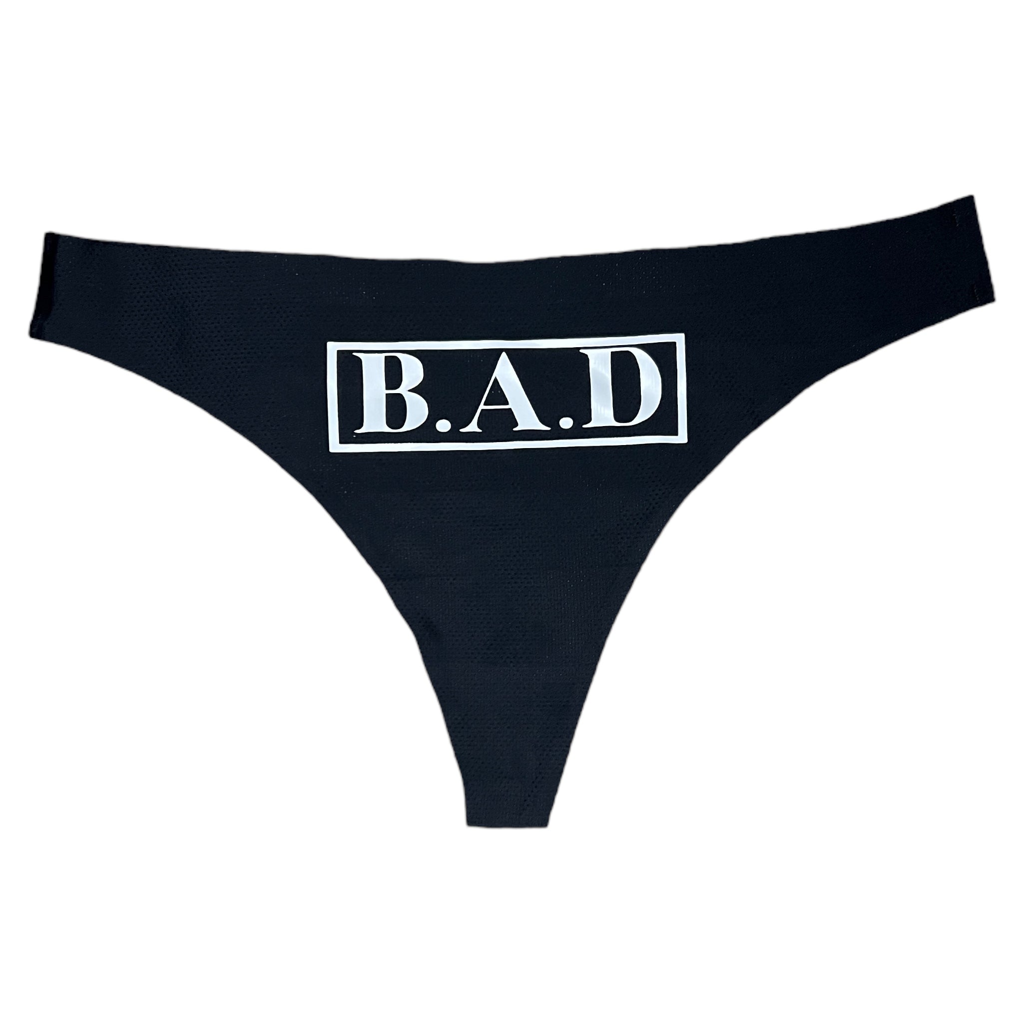 Official Bad Certified Baddie Club Black Thongs